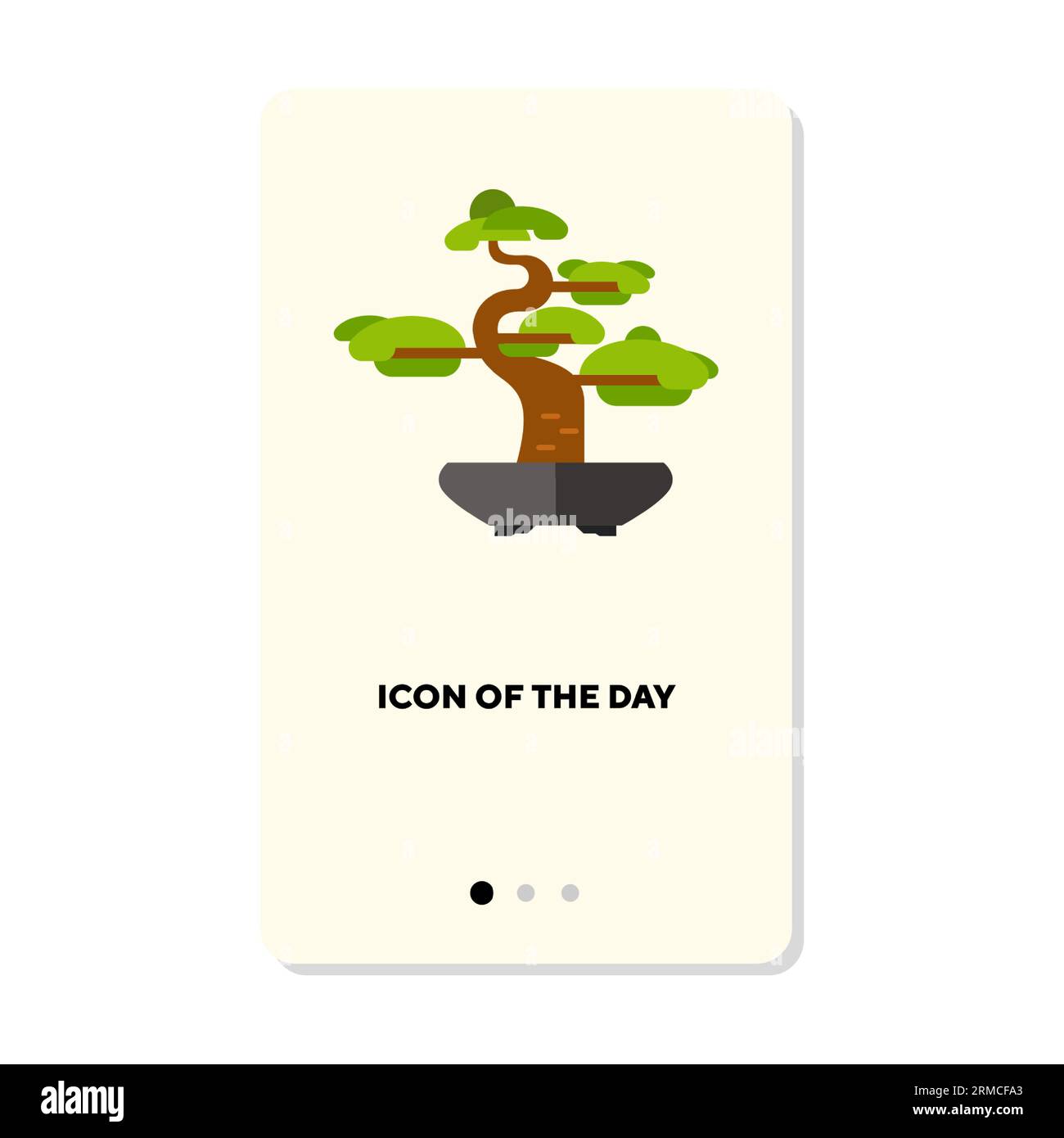 Bonsai tree flat icon Stock Vector Image & Art - Alamy