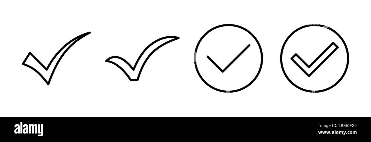 check icon vector. check mark icon. check list button icon Stock Vector Image & Art - Alamy