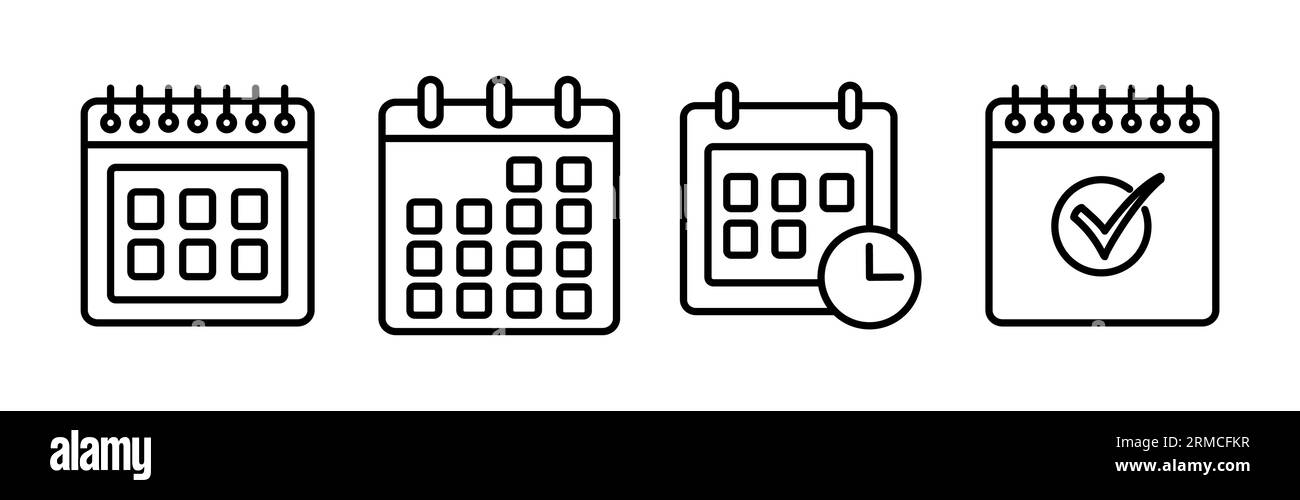 calendar icon vector. Calender symbol Stock Vector Image & Art - Alamy