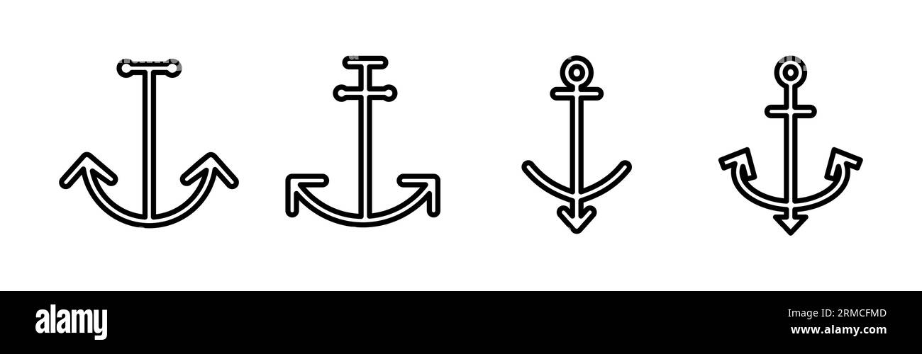 Anchor icon vector. Anchor sign. marine symbol Stock Vector Image & Art ...