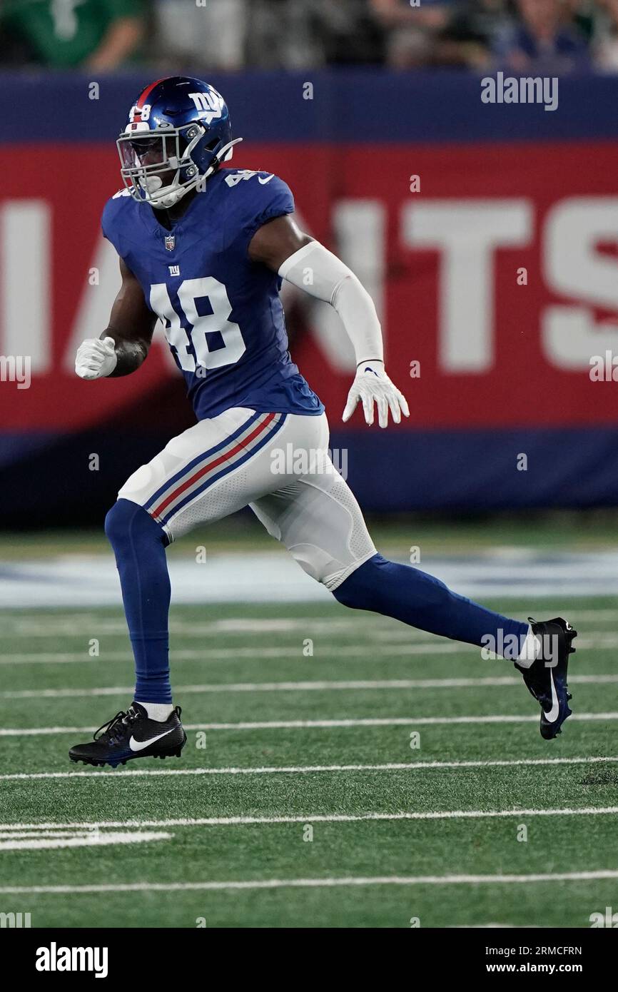 New York Giants linebacker Ray Wilborn (48) during an NFL football game ...