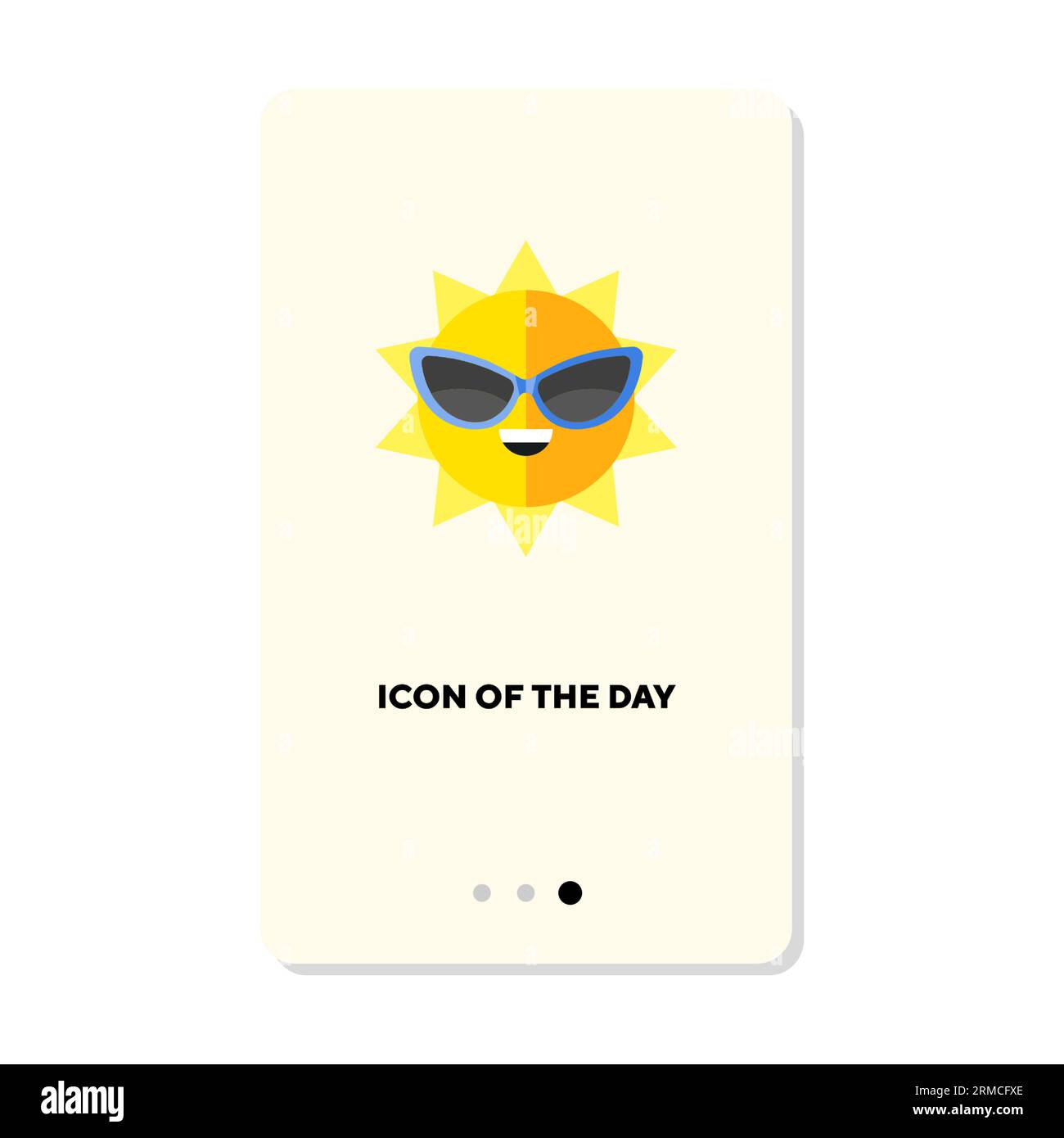Sun with sunglasses flat vector icon Stock Vector Image & Art - Alamy