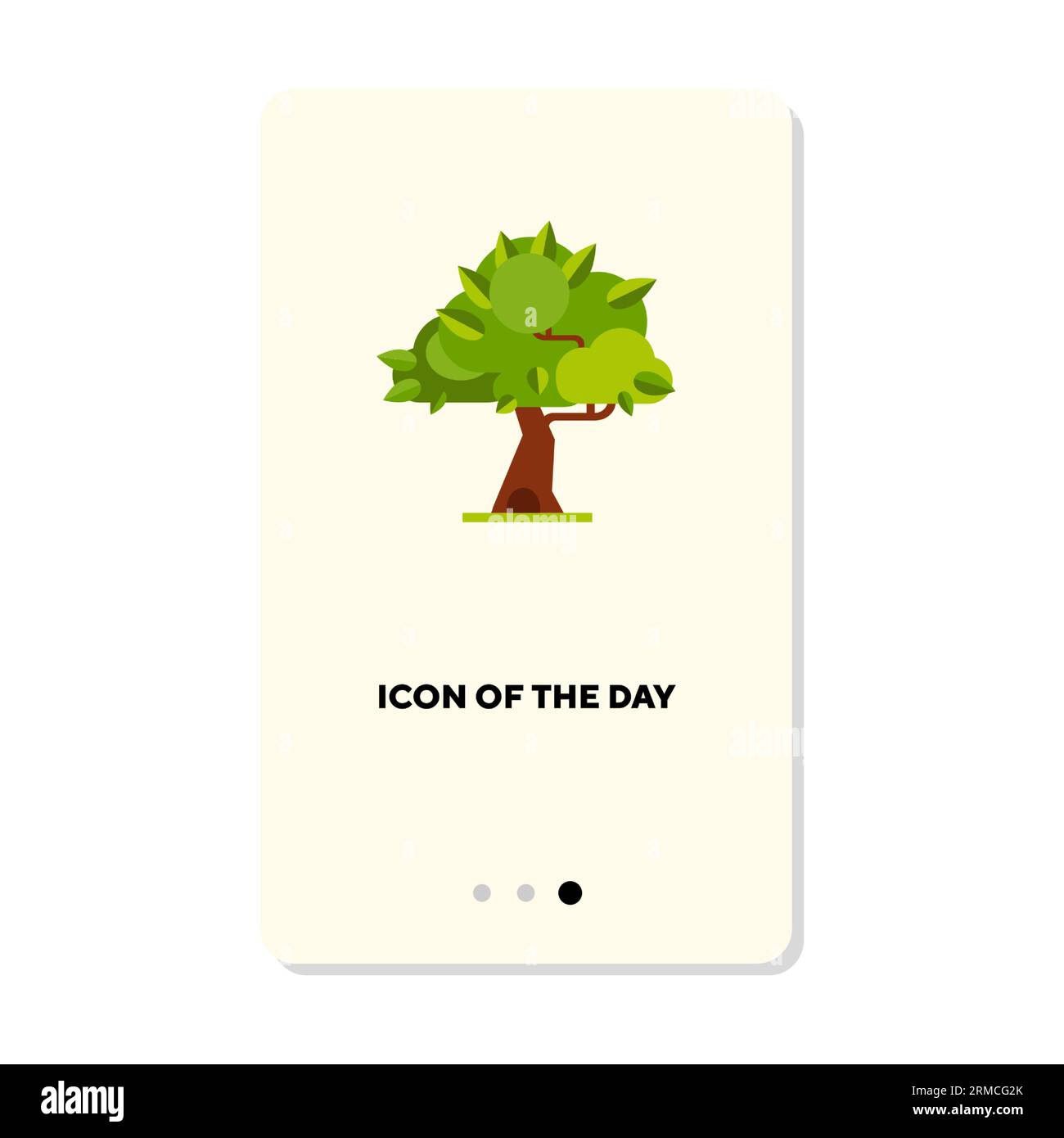 Summer tree flat vector icon Stock Vector Image & Art - Alamy