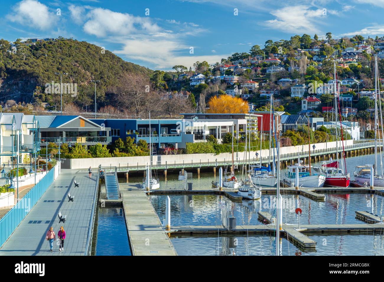 Seaport Marina on the Esk River in Launceston, Tasmania, Australia ...