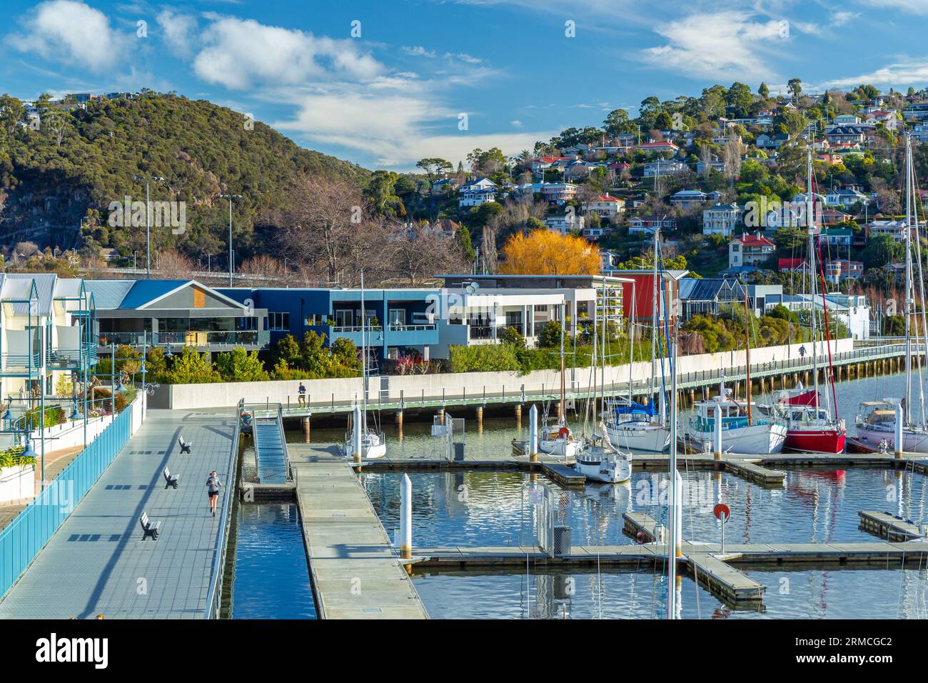Seaport Marina on the Esk River in Launceston, Tasmania, Australia ...