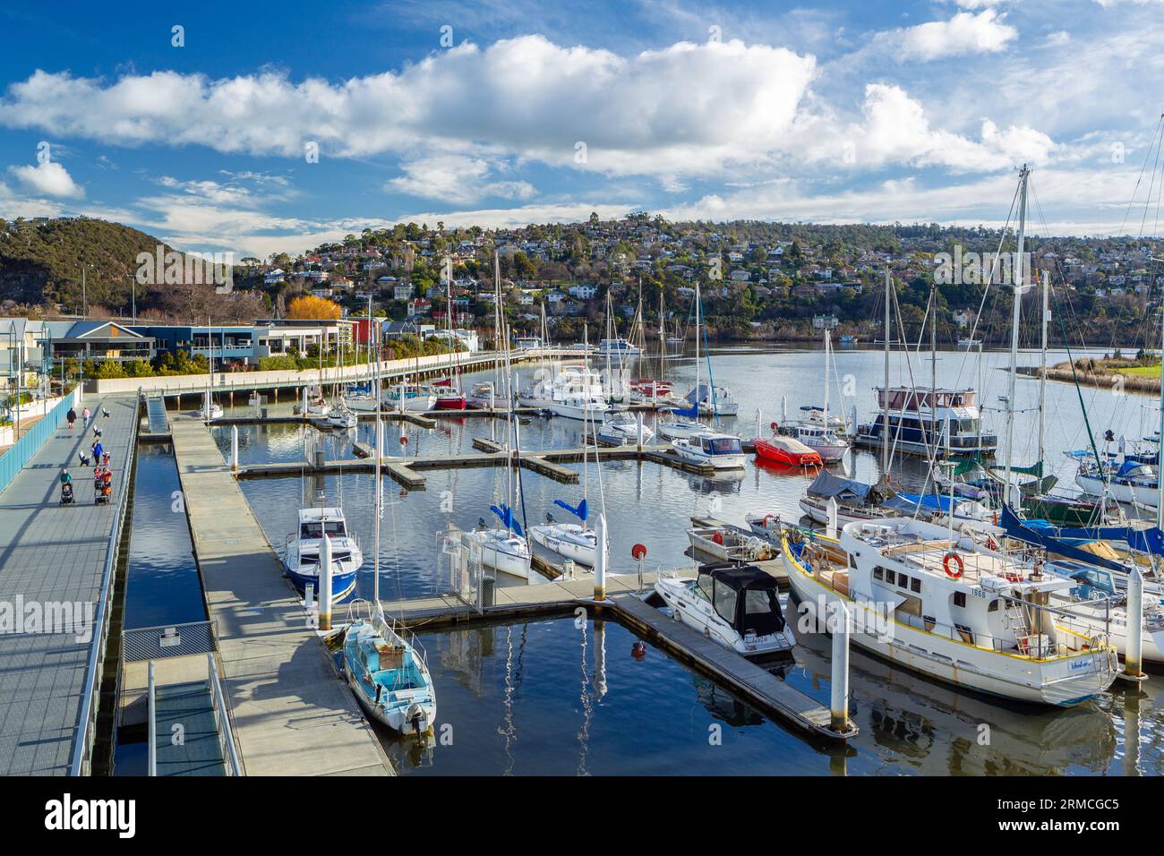 Seaport Marina on the Esk River in Launceston, Tasmania, Australia ...