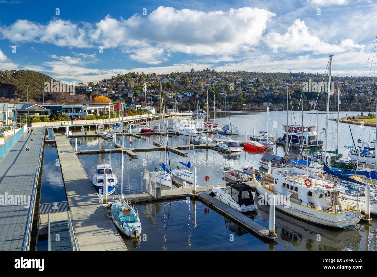 Seaport Marina on the Esk River in Launceston, Tasmania, Australia ...