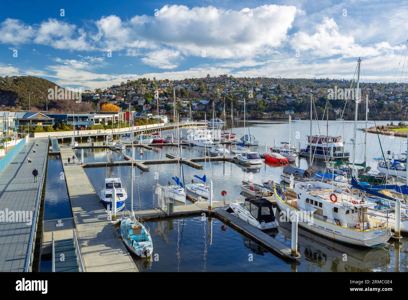 Seaport Marina on the Esk River in Launceston, Tasmania, Australia ...