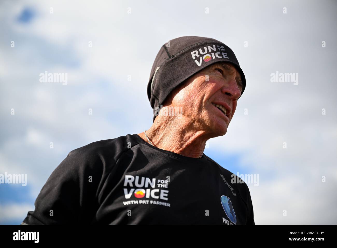 Canberra, Australia. 28th Aug, 2023. Pat Farmer of Run for the Voice ...