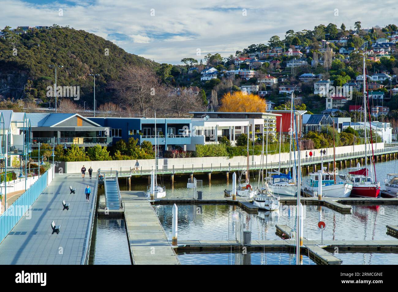 Seaport Marina on the Esk River in Launceston, Tasmania, Australia ...
