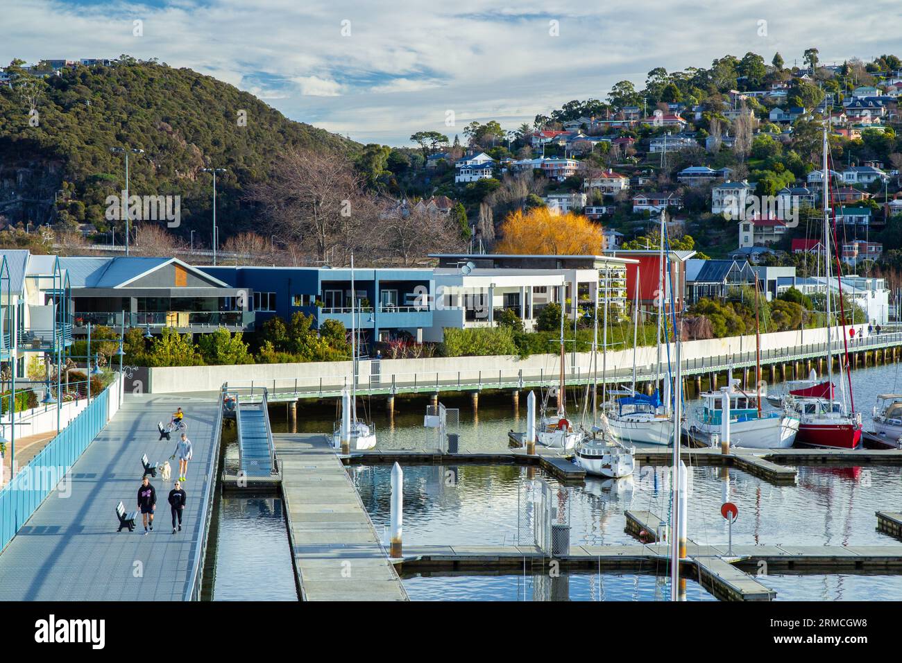 Seaport Marina on the Esk River in Launceston, Tasmania, Australia ...