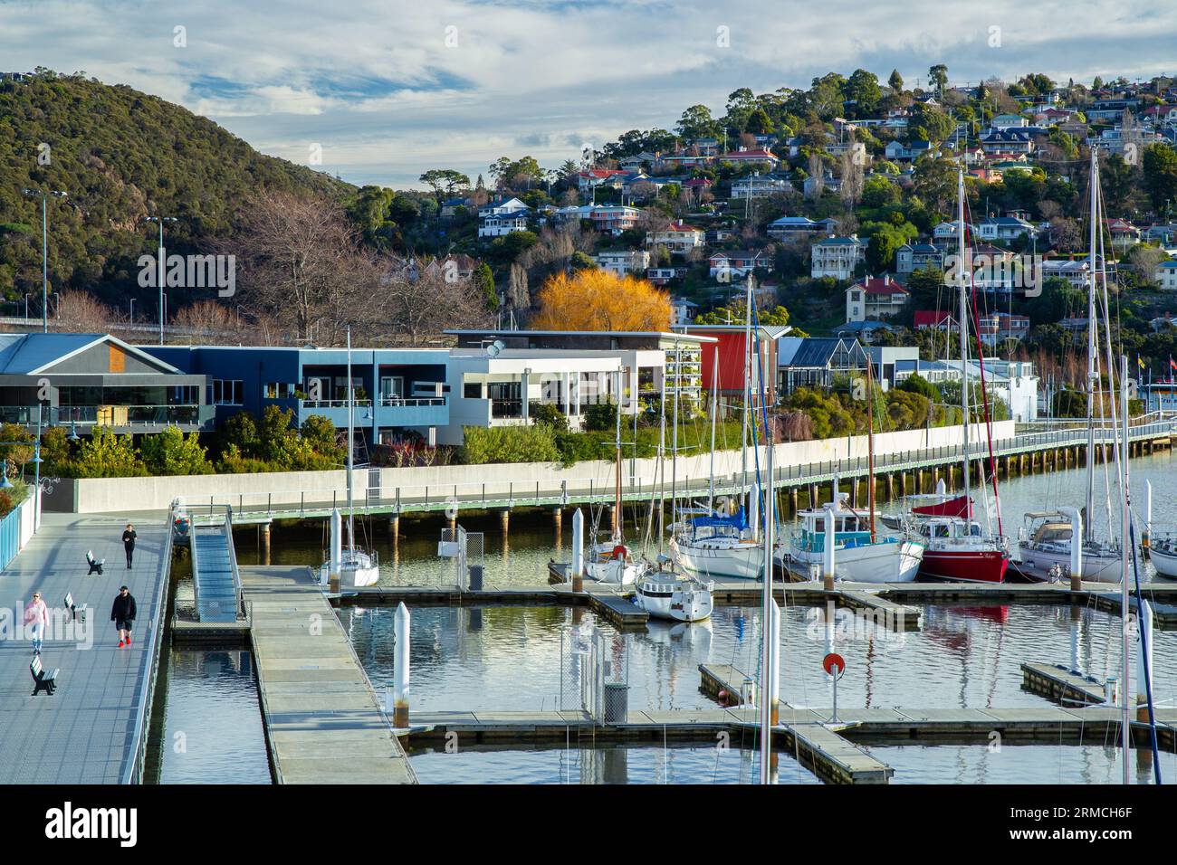 Seaport Marina on the Esk River in Launceston, Tasmania, Australia ...