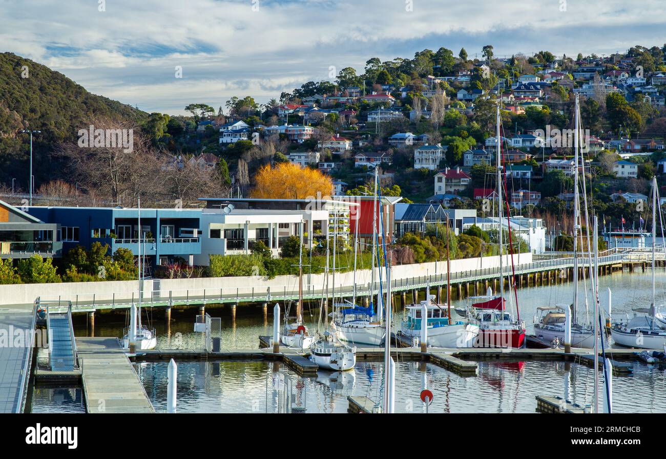 Seaport Marina on the Esk River in Launceston, Tasmania, Australia ...