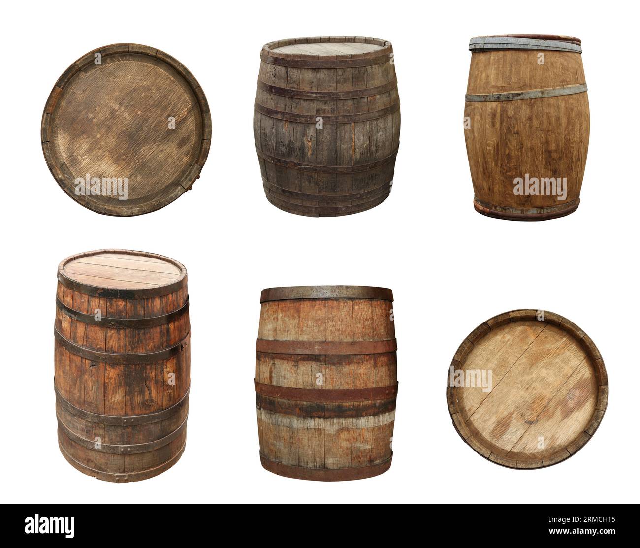 Many different wooden barrels hi-res stock photography and images - Alamy