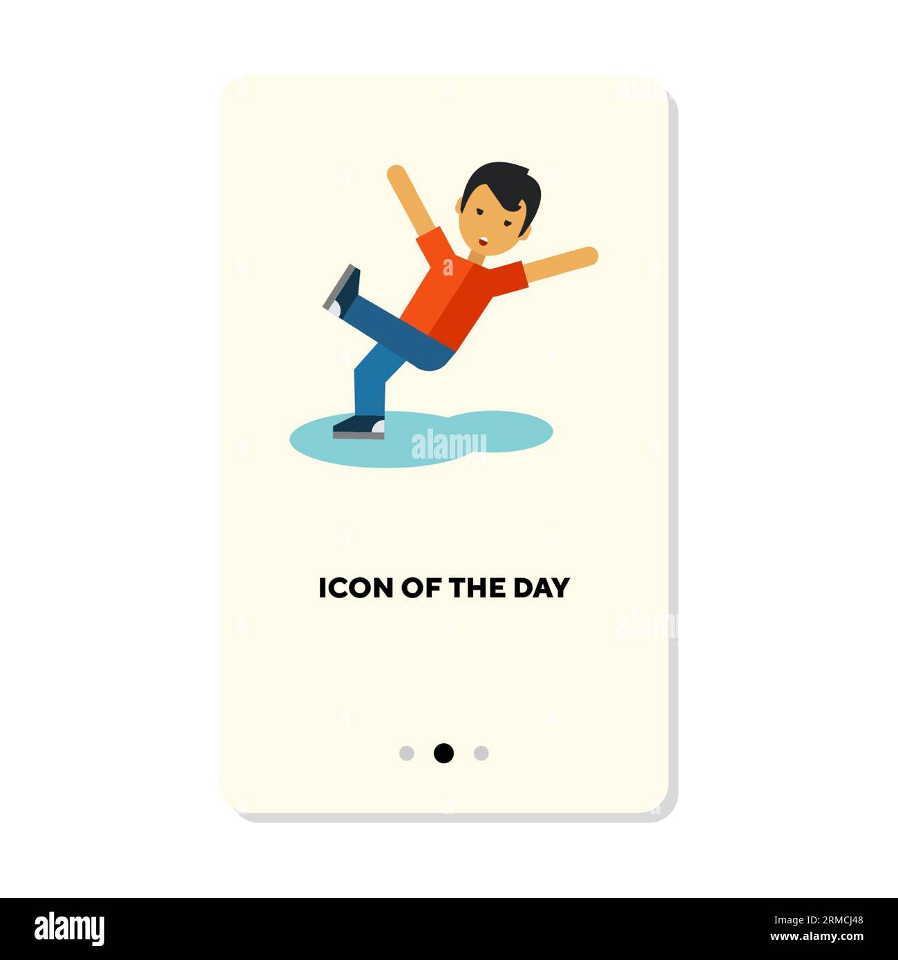 Risk of slipping Stock Vector Images - Alamy