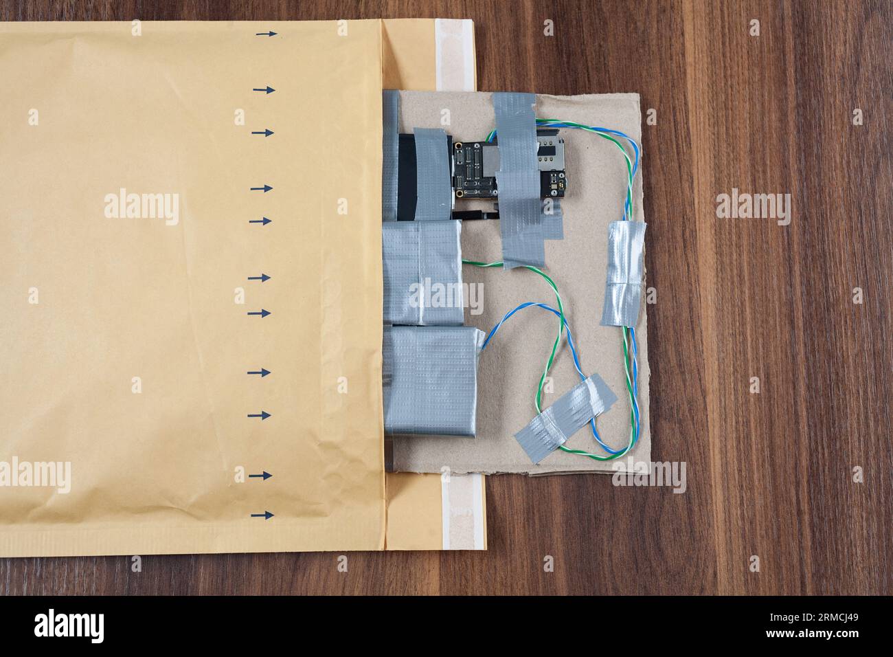 Mail bomb IED - Improvised Explosive Device with c4 and cell phone ...