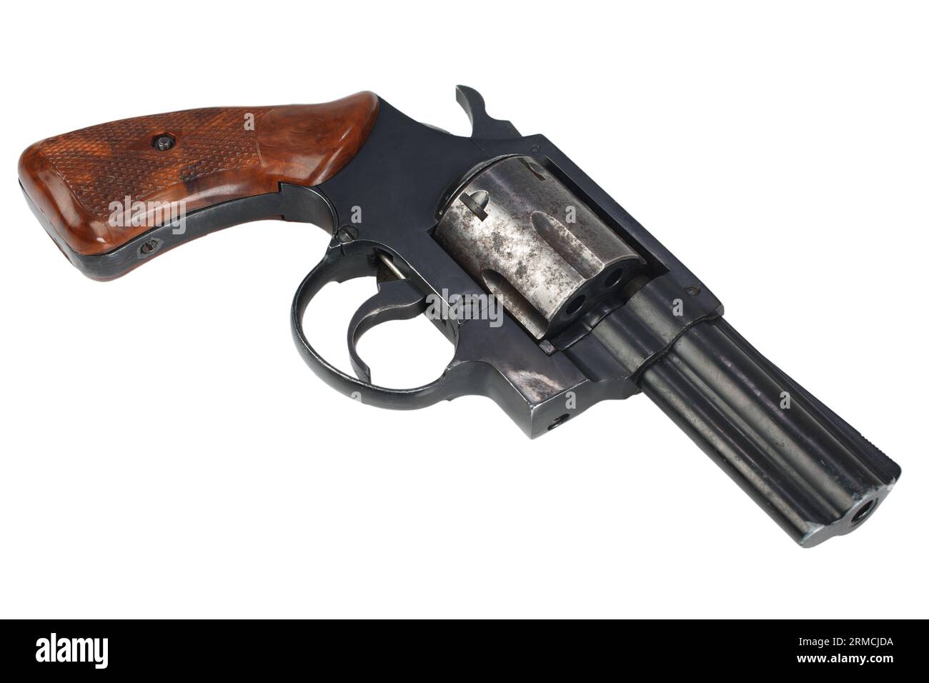 Revolver isolated on white background Stock Photo - Alamy