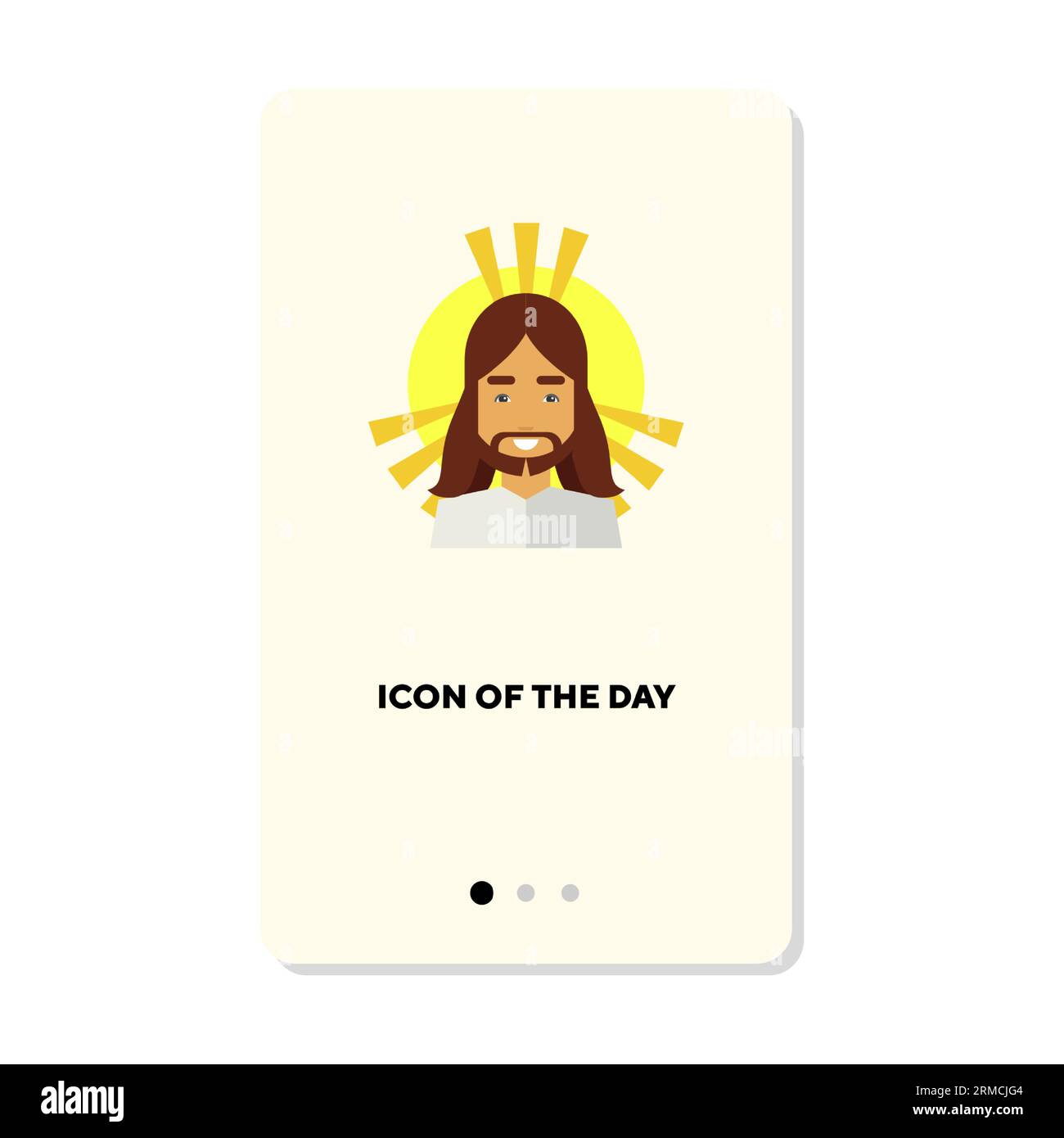 Jesus Christ portrait flat vector icon Stock Vector Image & Art - Alamy