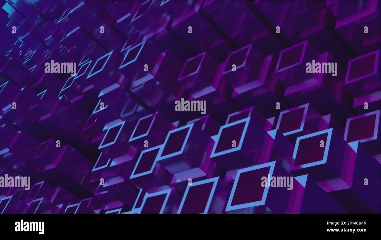 Waves glossy cylinders. Computer generated 3d render Stock Photo - Alamy