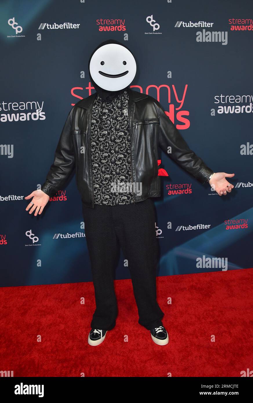 Dream arrives at the Streamy Awards on Sunday, Aug. 27, 2023, at the ...