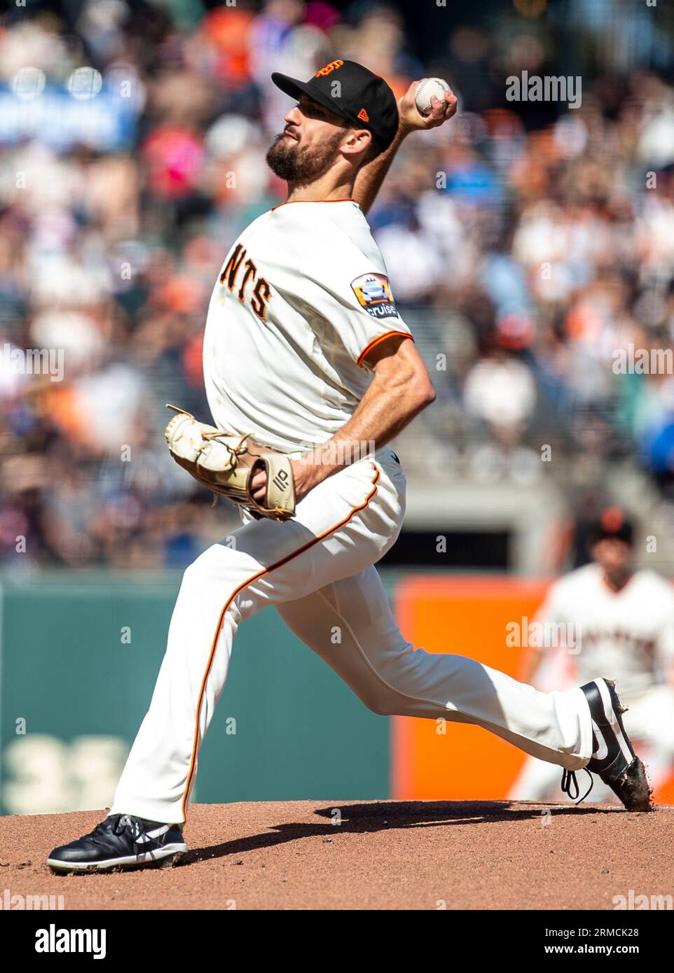 August 27 2023 San Francisco CA, U.S.A. San Francisco relief pitcher ...
