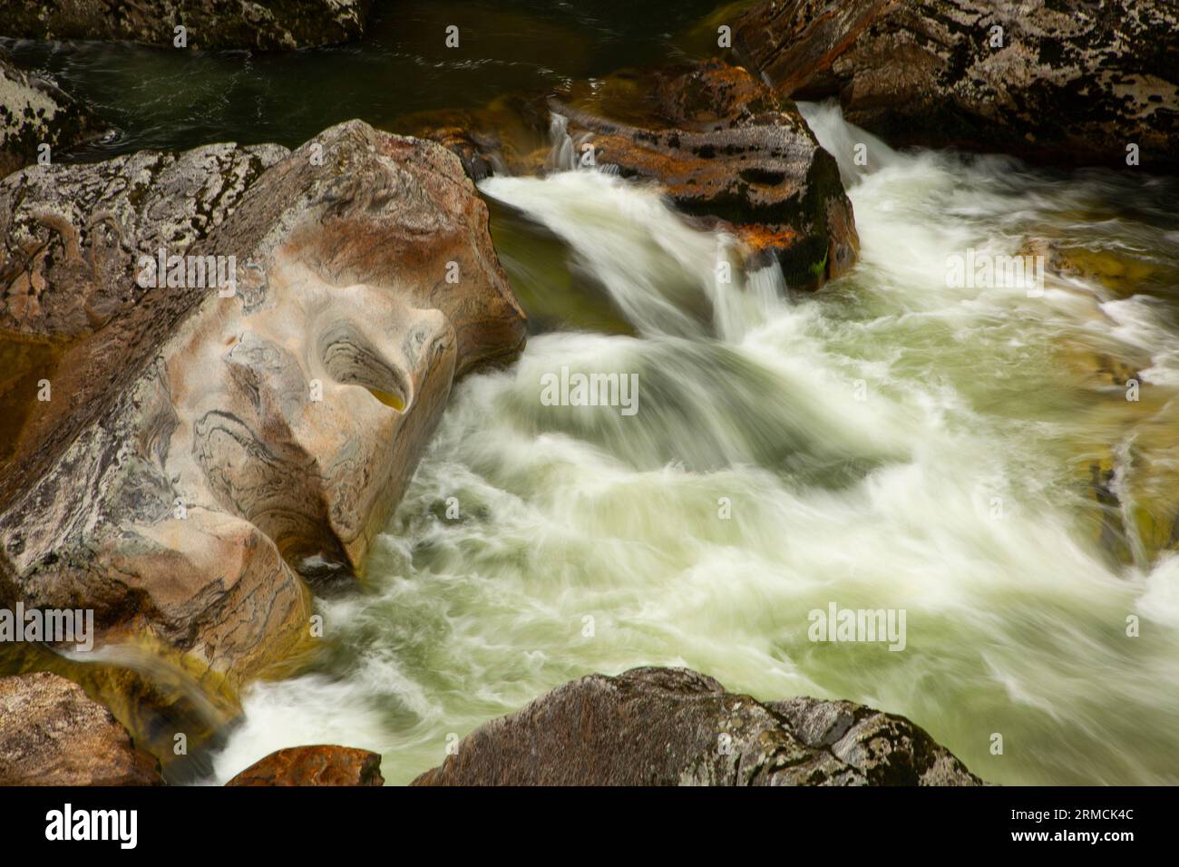 Cascade at Selway Falls, Selway Wild and Scenic River, Nez Perce ...