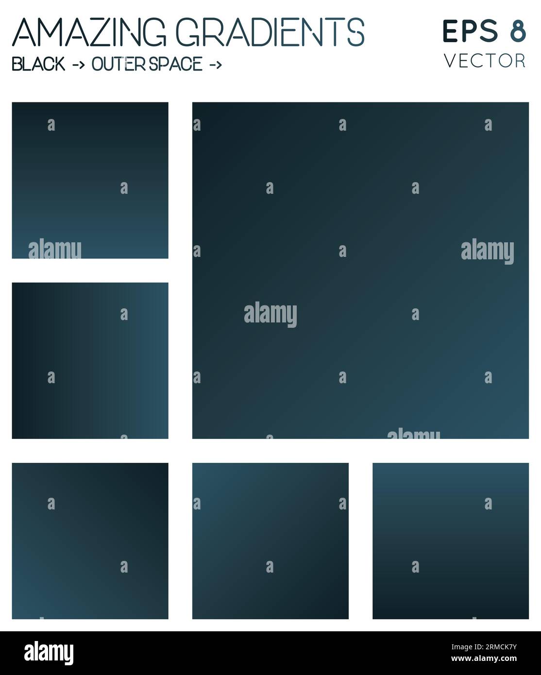Colorful gradients in black, outer space color tones. Adorable gradient ...