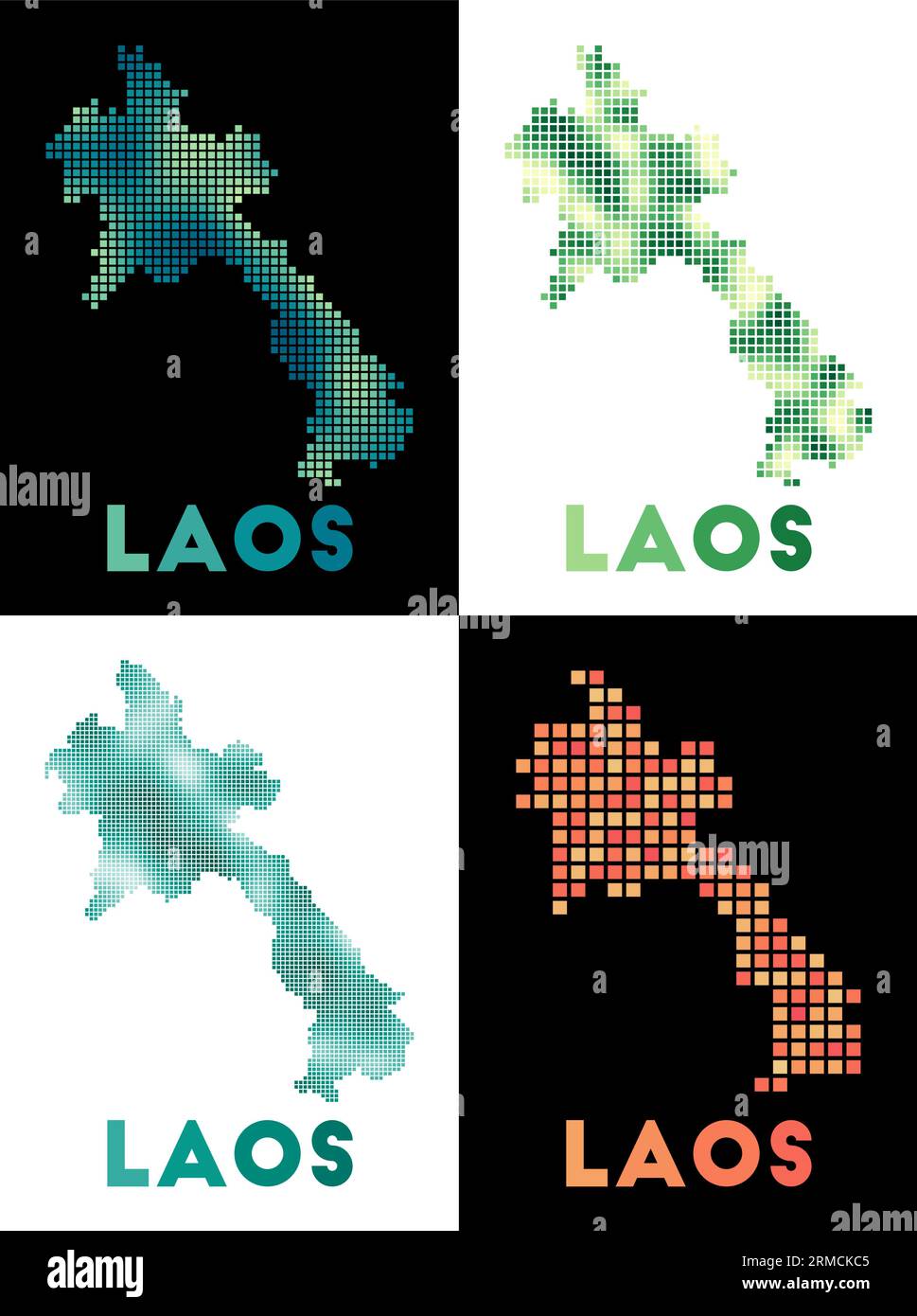 Laos map in asia Stock Vector Images - Alamy
