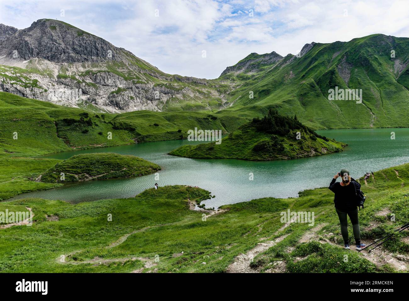 Allgäuer Bergseen in Alpen. Schrecksee Stock Photo - Alamy