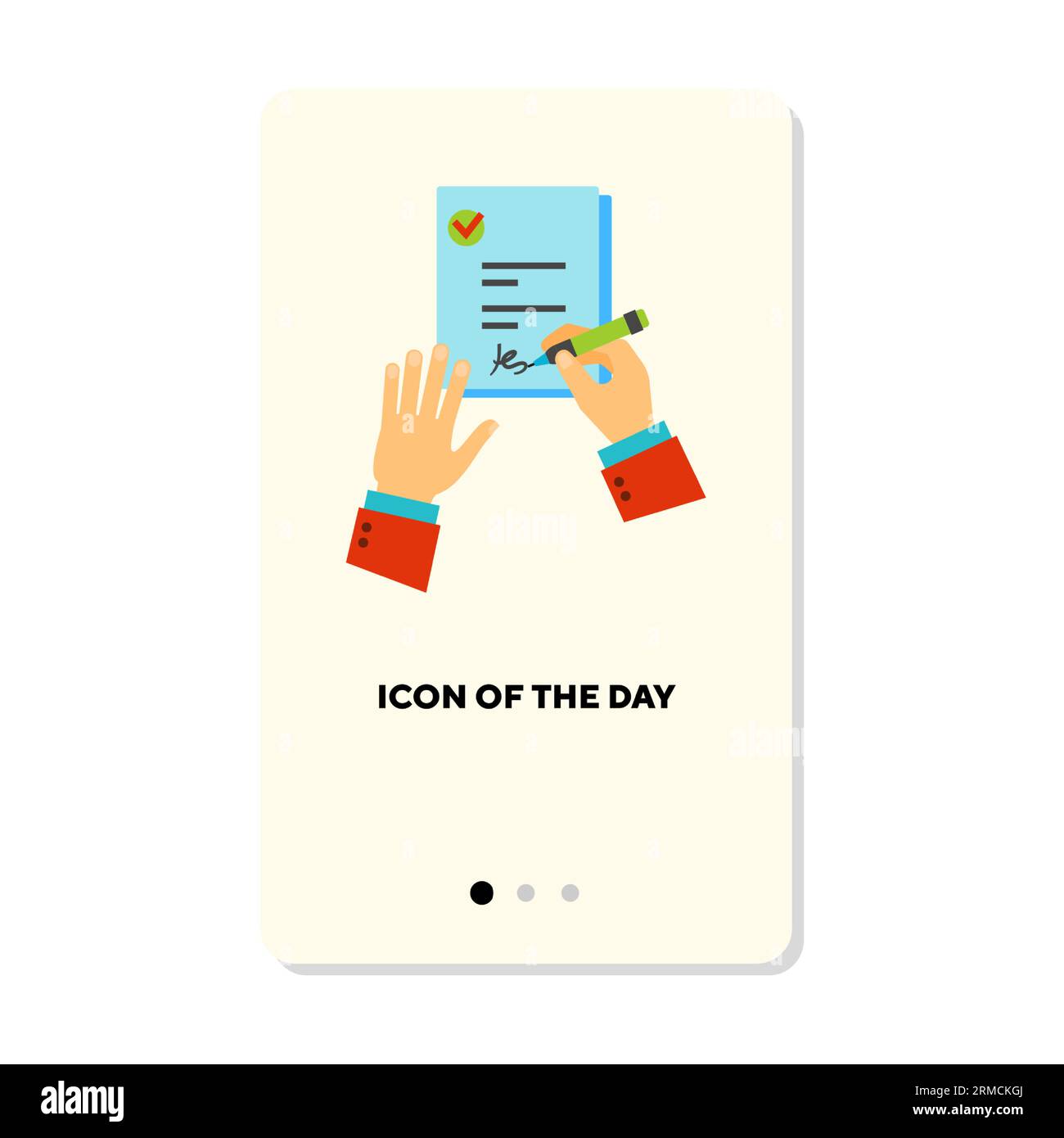 Signing check Stock Vector Images - Alamy