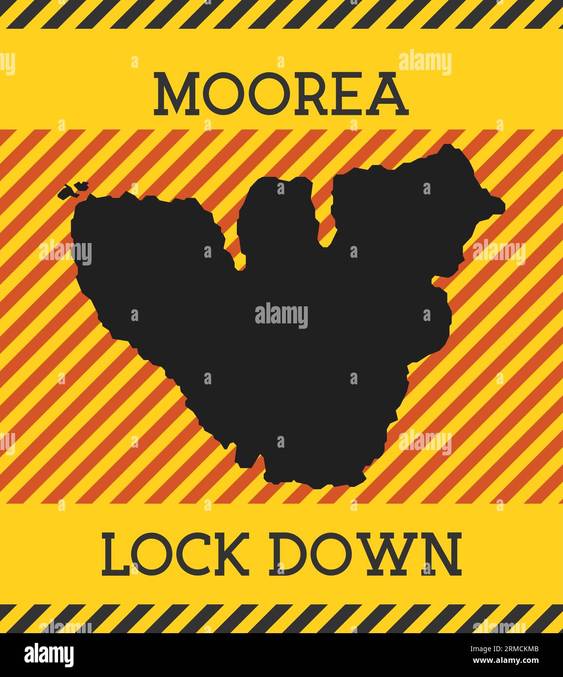 Map of moorea island Stock Vector Images - Alamy