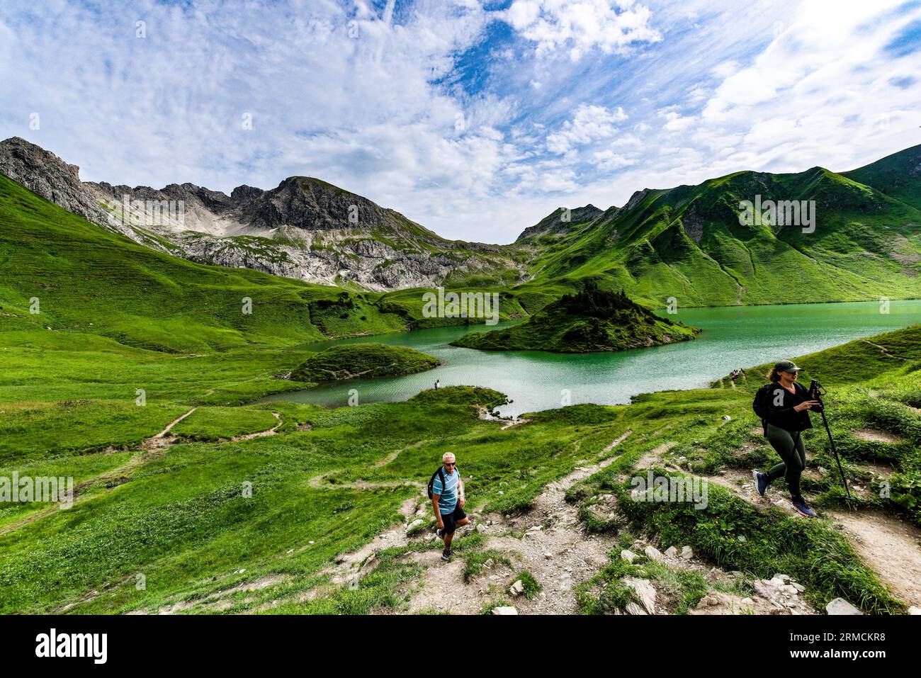 Allgäuer Bergseen in Alpen. Schrecksee Stock Photo - Alamy