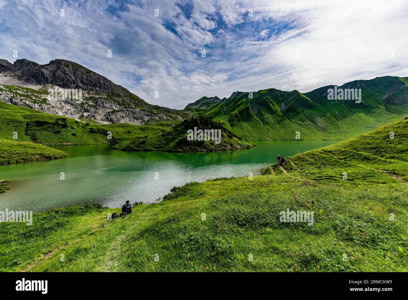 Allgäuer Bergseen in Alpen. Schrecksee Stock Photo - Alamy