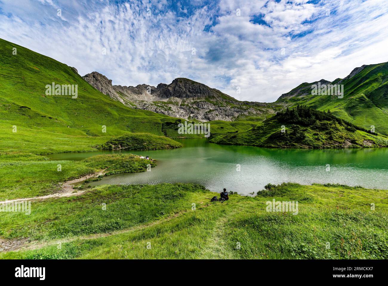 Allgäuer Bergseen in Alpen. Schrecksee Stock Photo - Alamy