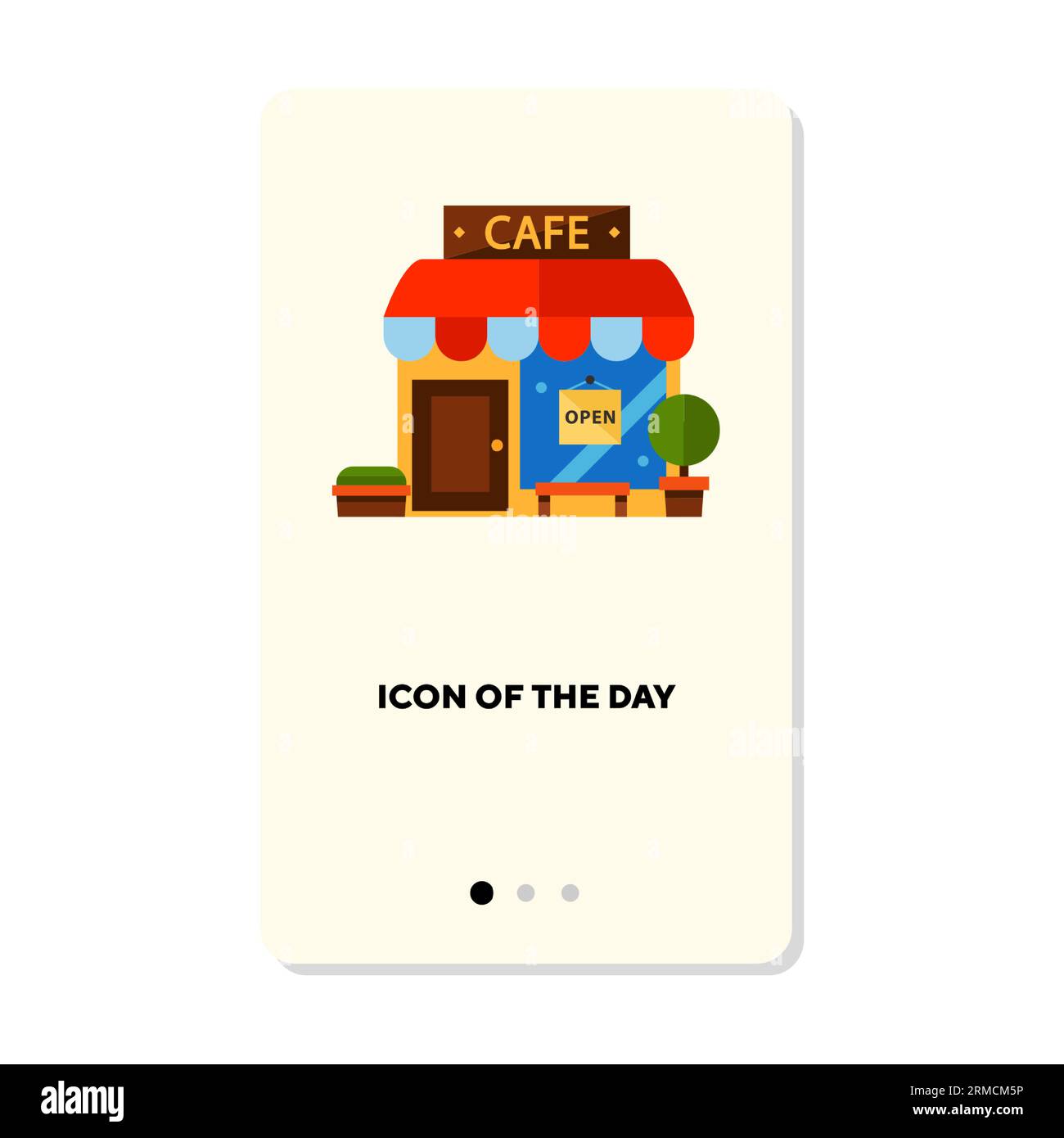 Small colorful cafe or diner flat icon Stock Vector Image & Art - Alamy