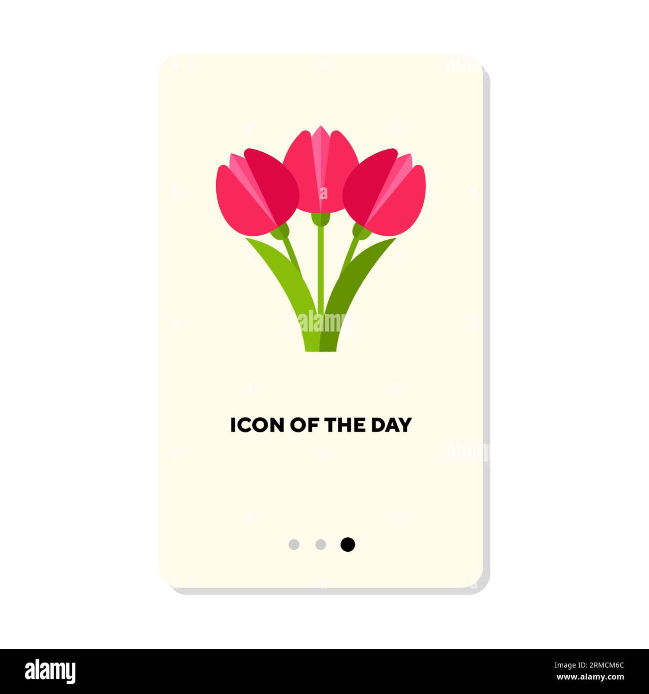 Drawing bunch pink flower green hi-res stock photography and images - Alamy