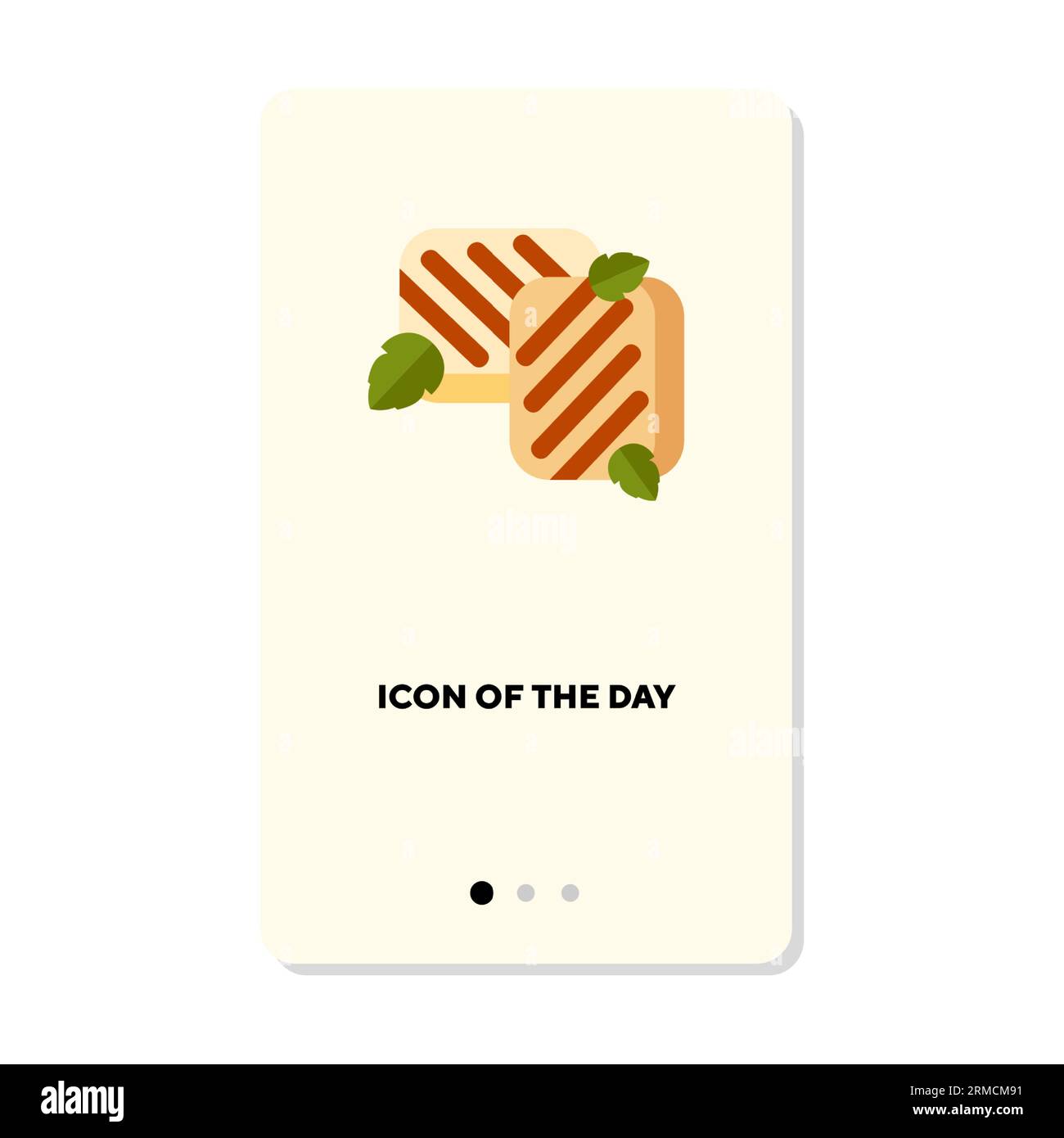 Crispy fried bread Stock Vector Images - Alamy