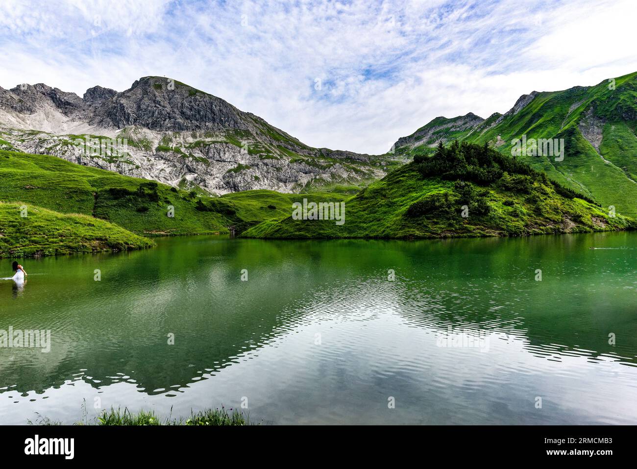 Allgäuer Bergseen in Alpen. Schrecksee Stock Photo - Alamy