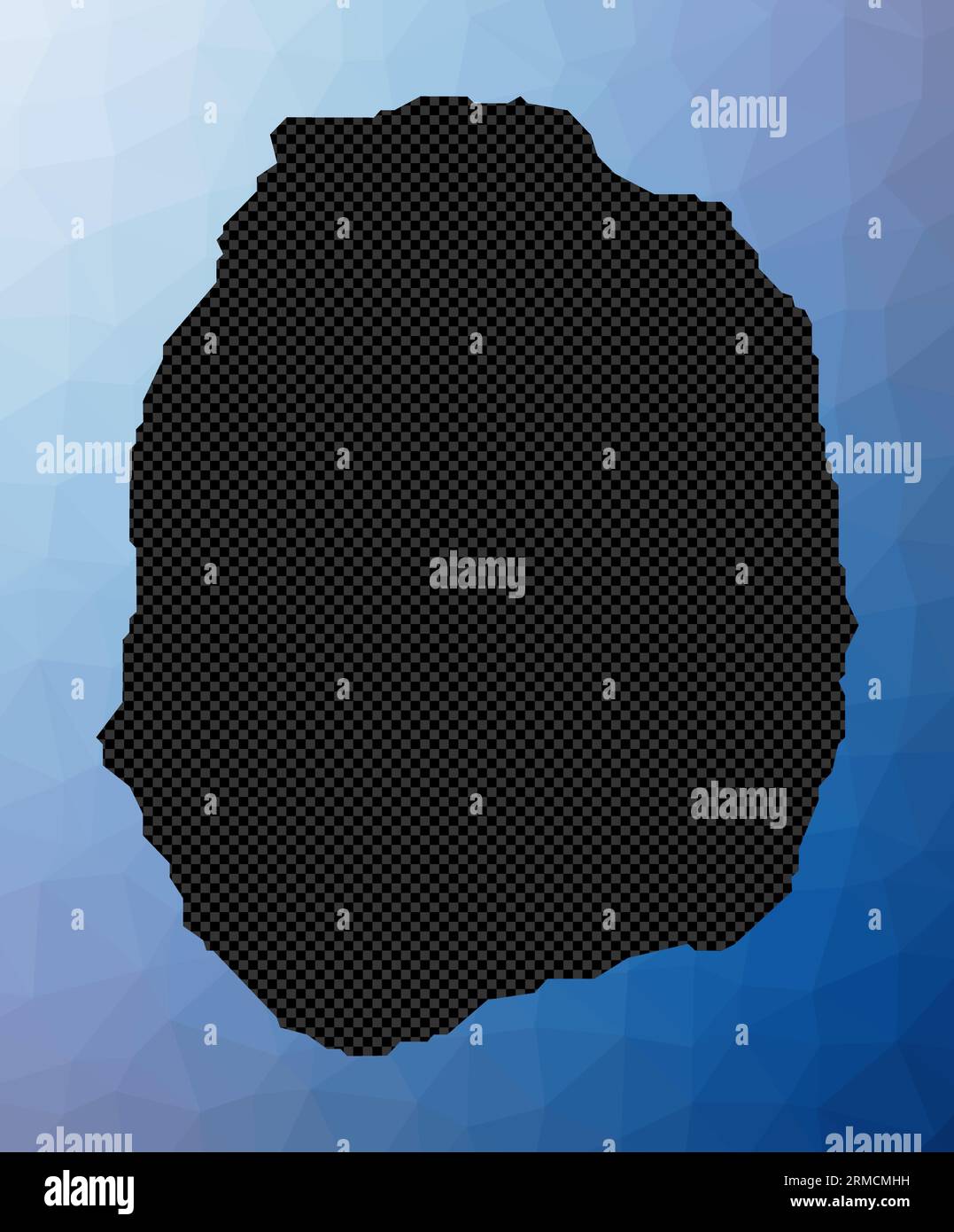 Nevis geometric map. Stencil shape of Nevis in low poly style ...