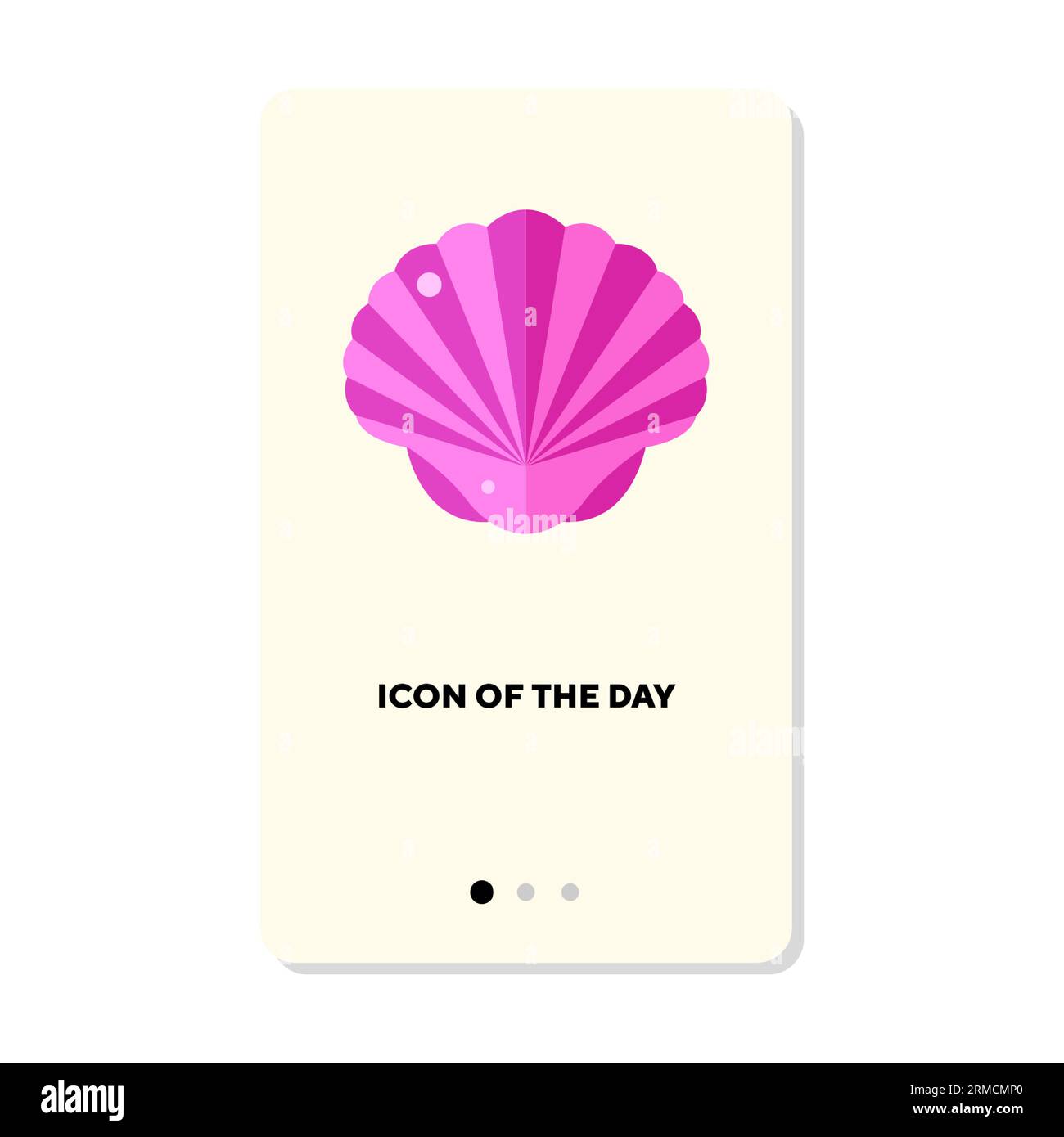 Reef shell icon flat hi-res stock photography and images - Alamy