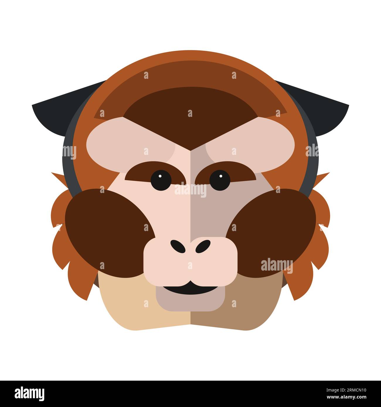 Head of tropical forest monkey Stock Vector Image & Art - Alamy