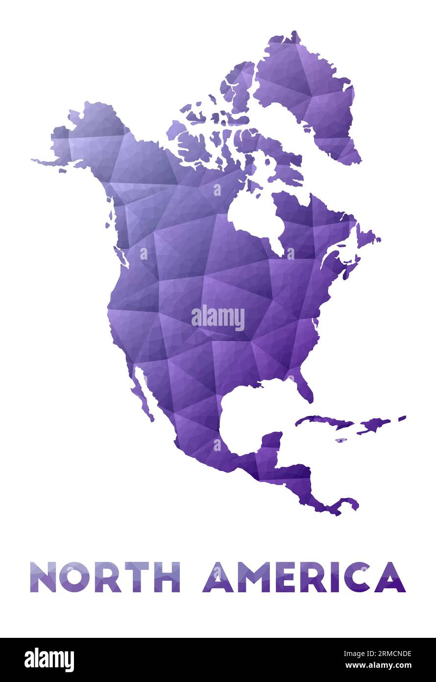 Outline map of north america Cut Out Stock Images & Pictures - Alamy