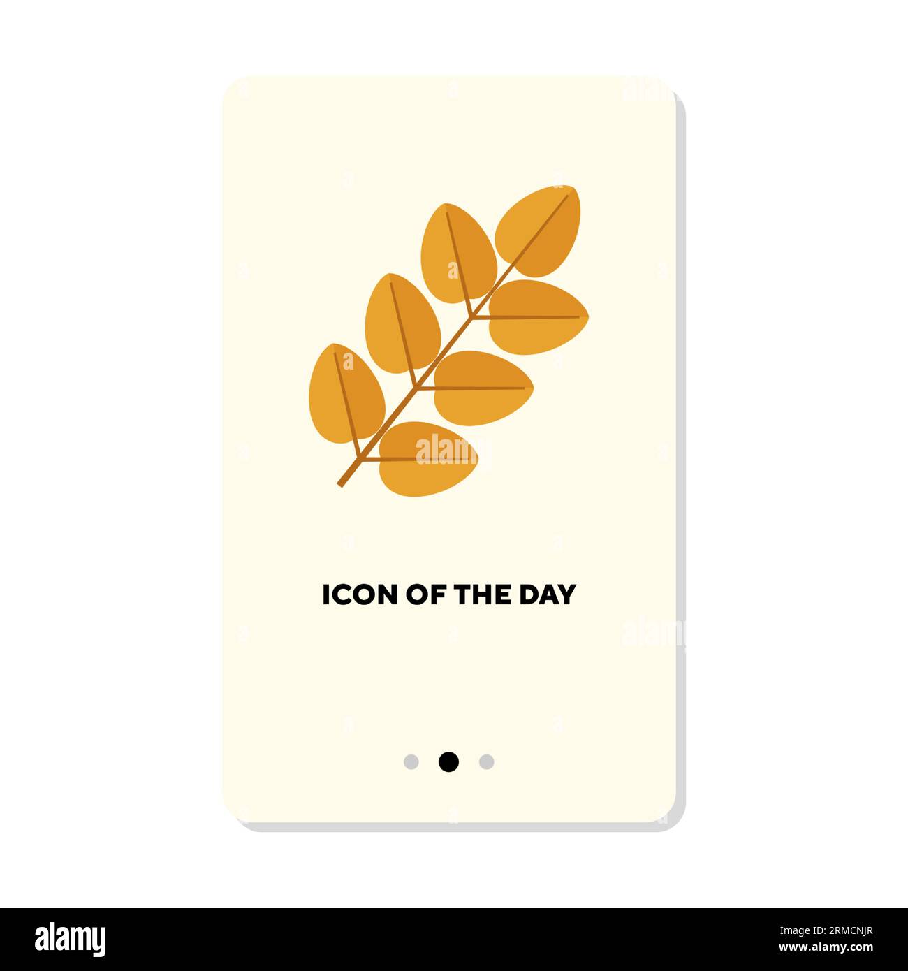 Dead leaves branch Stock Vector Images - Alamy