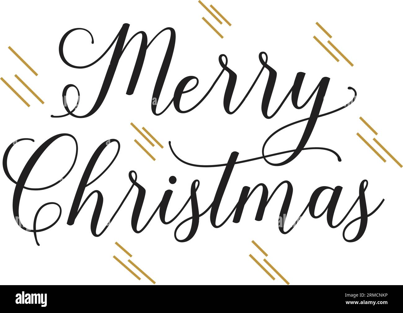 Merry Christmas handwritten text Stock Vector Image & Art - Alamy