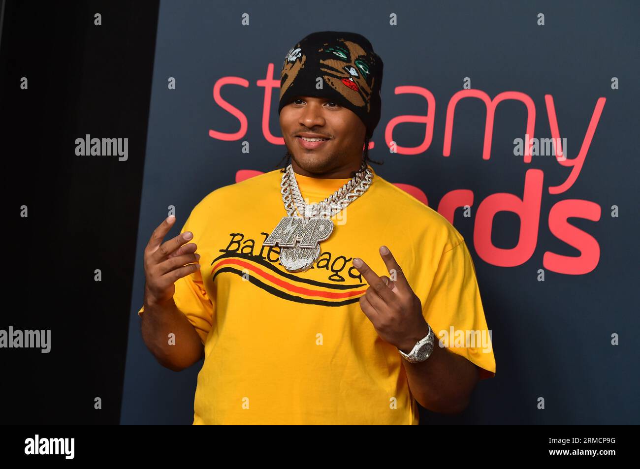 Fanum arrives at the Streamy Awards on Sunday, Aug. 27, 2023, at the ...