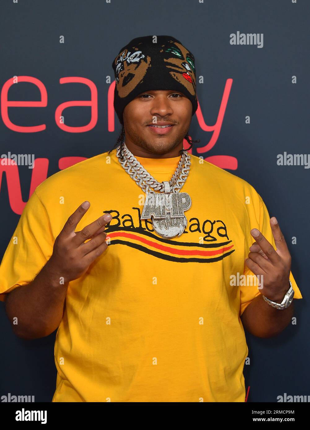 Fanum arrives at the Streamy Awards on Sunday, Aug. 27, 2023, at the ...