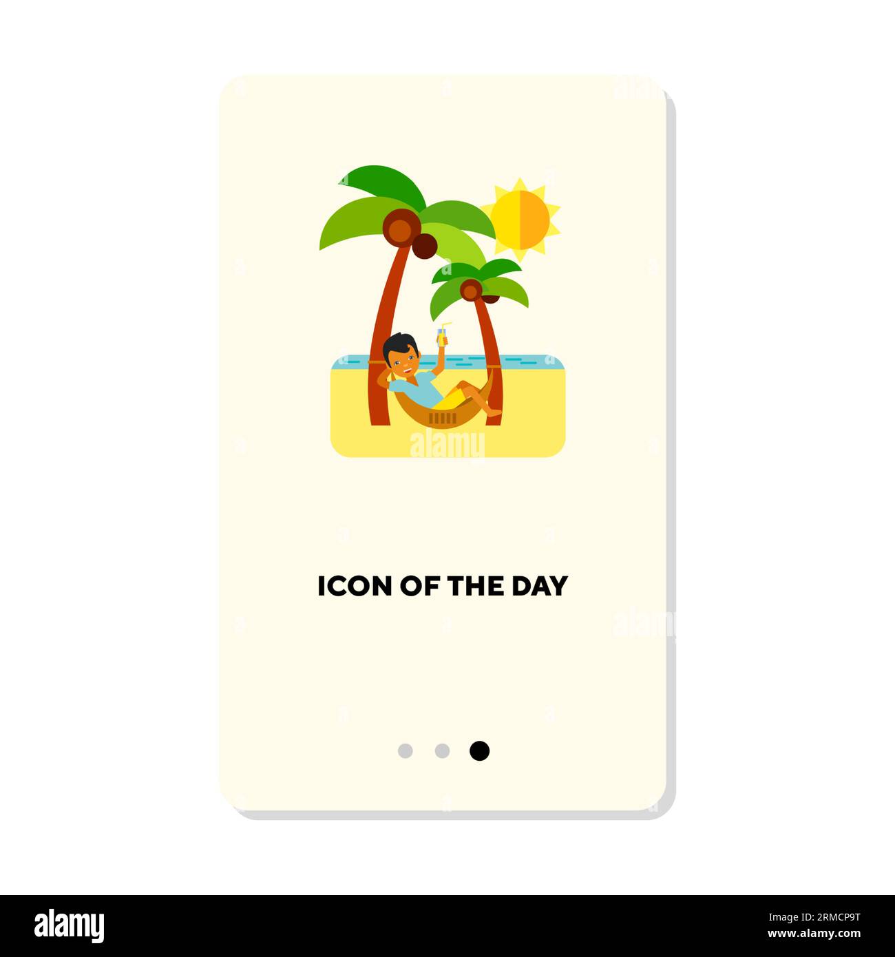 Sandy beach summer Cut Out Stock Images & Pictures - Alamy