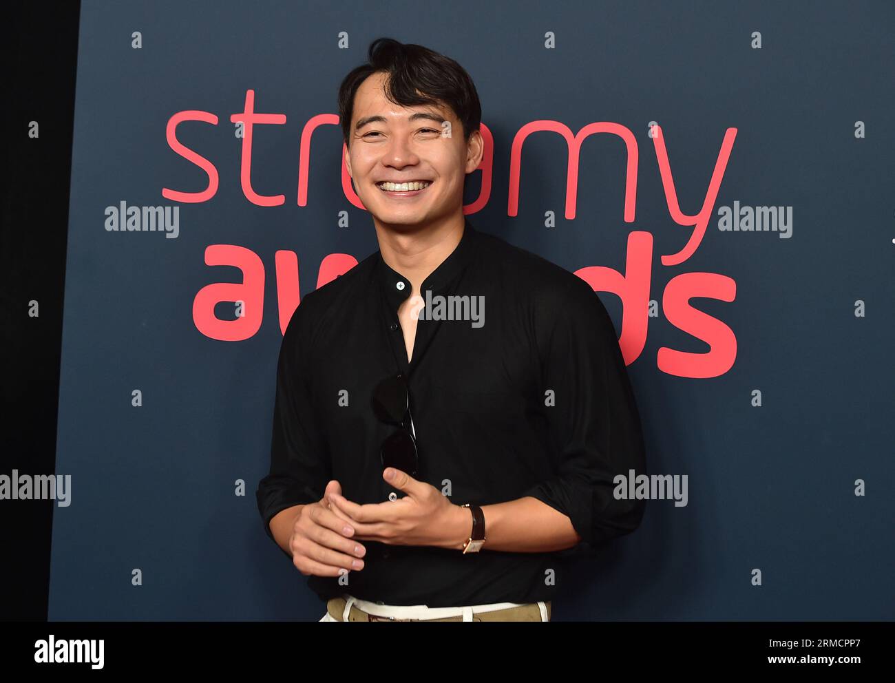 Nigel Ng arrives at the Streamy Awards on Sunday, Aug. 27, 2023, at the ...