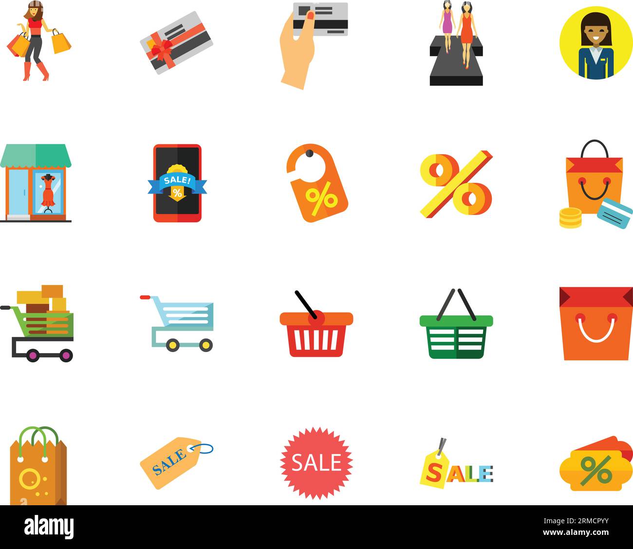 Marketing saleswoman Stock Vector Images - Alamy