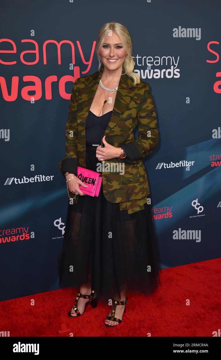 Alex Hirschi arrives at the Streamy Awards on Sunday, Aug. 27, 2023, at ...